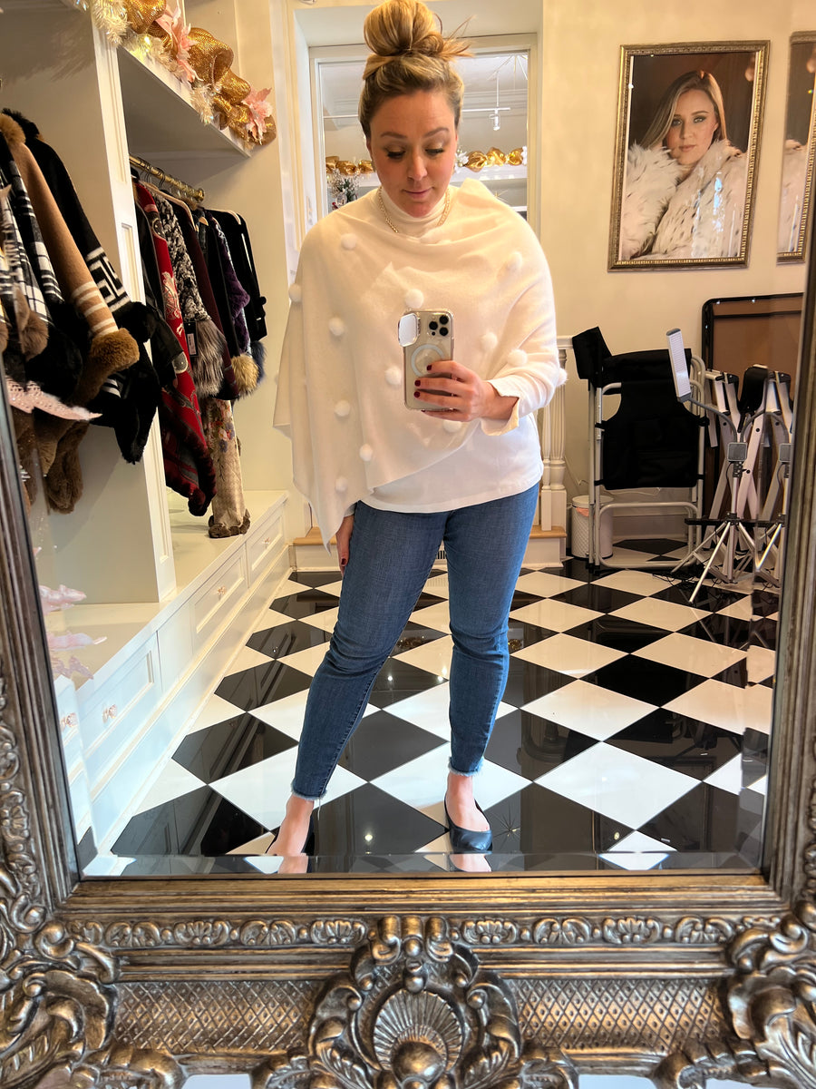 Cashmere Poncho – Sash&Bow