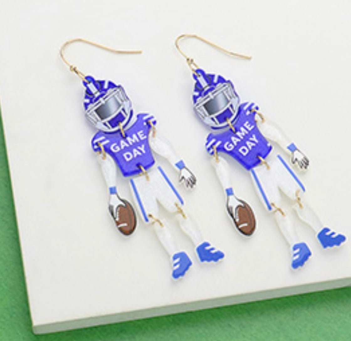 Royal Blue Football Player – Sash&Bow