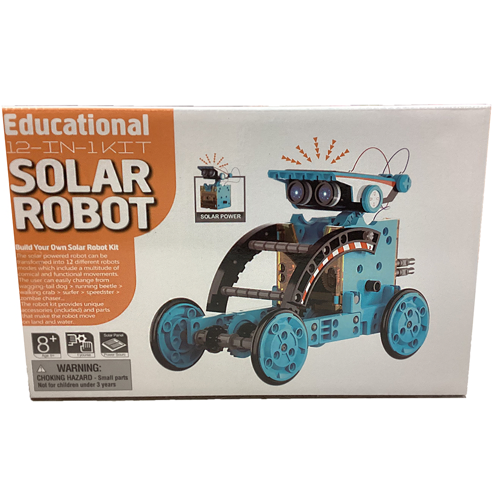 12-in-1 DIY Solar Robot Vehicle Educational STEM Kit – Sash&Bow